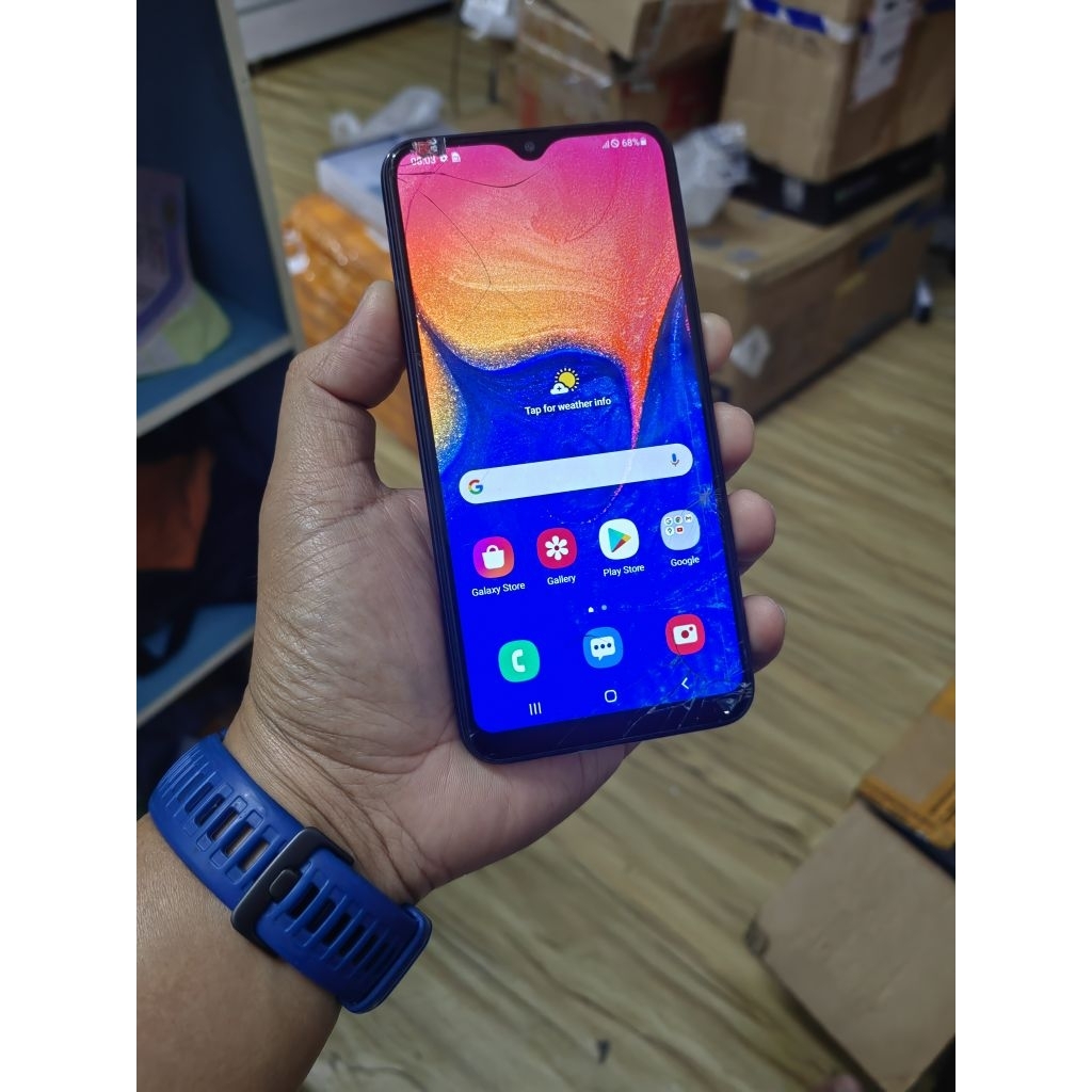 samsung a10 (skrin crack/sim tak detect) | Shopee Malaysia
