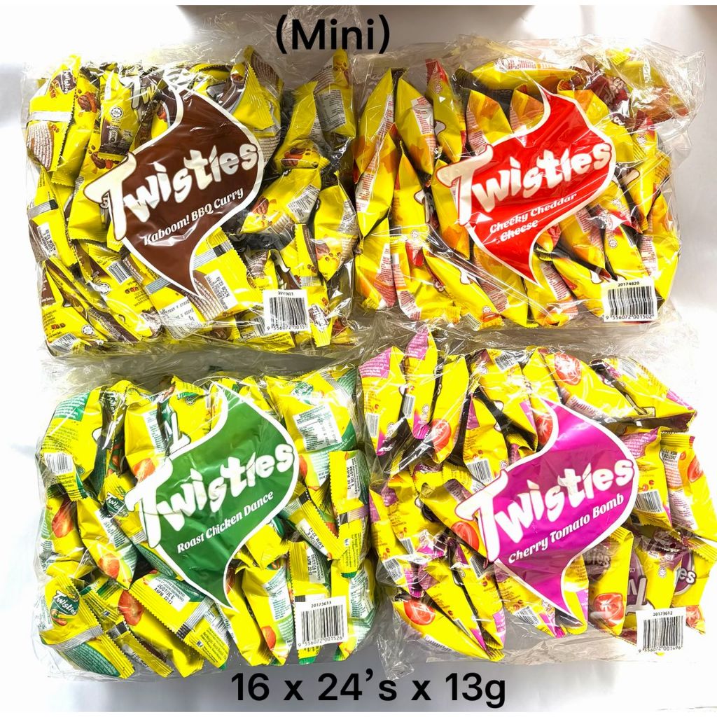 (OUTER) TWISTIES (MINI) 24'S X 13G BBQ / CHEESE / ROAST CHICKEN ...