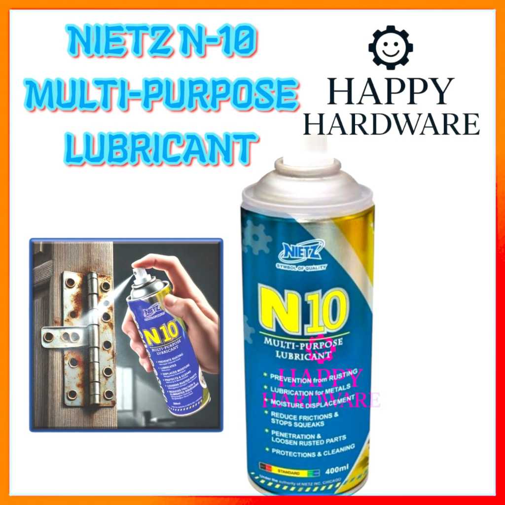 Nietz N10 Multi-Purpose Lubricant Anti Rust Lubricant Moisture Reduct ...