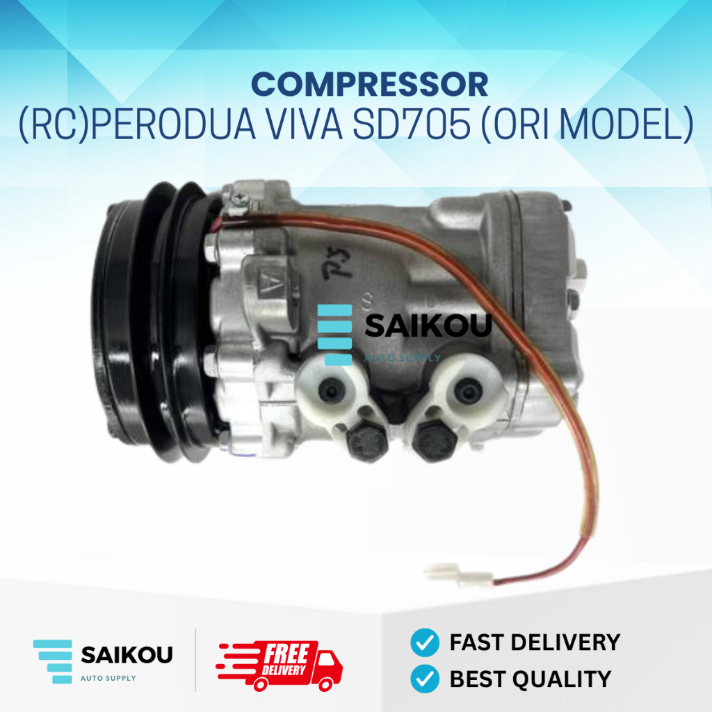 Aircond Compressor Recond Perodua Viva SD705 (Original Model) | Shopee ...