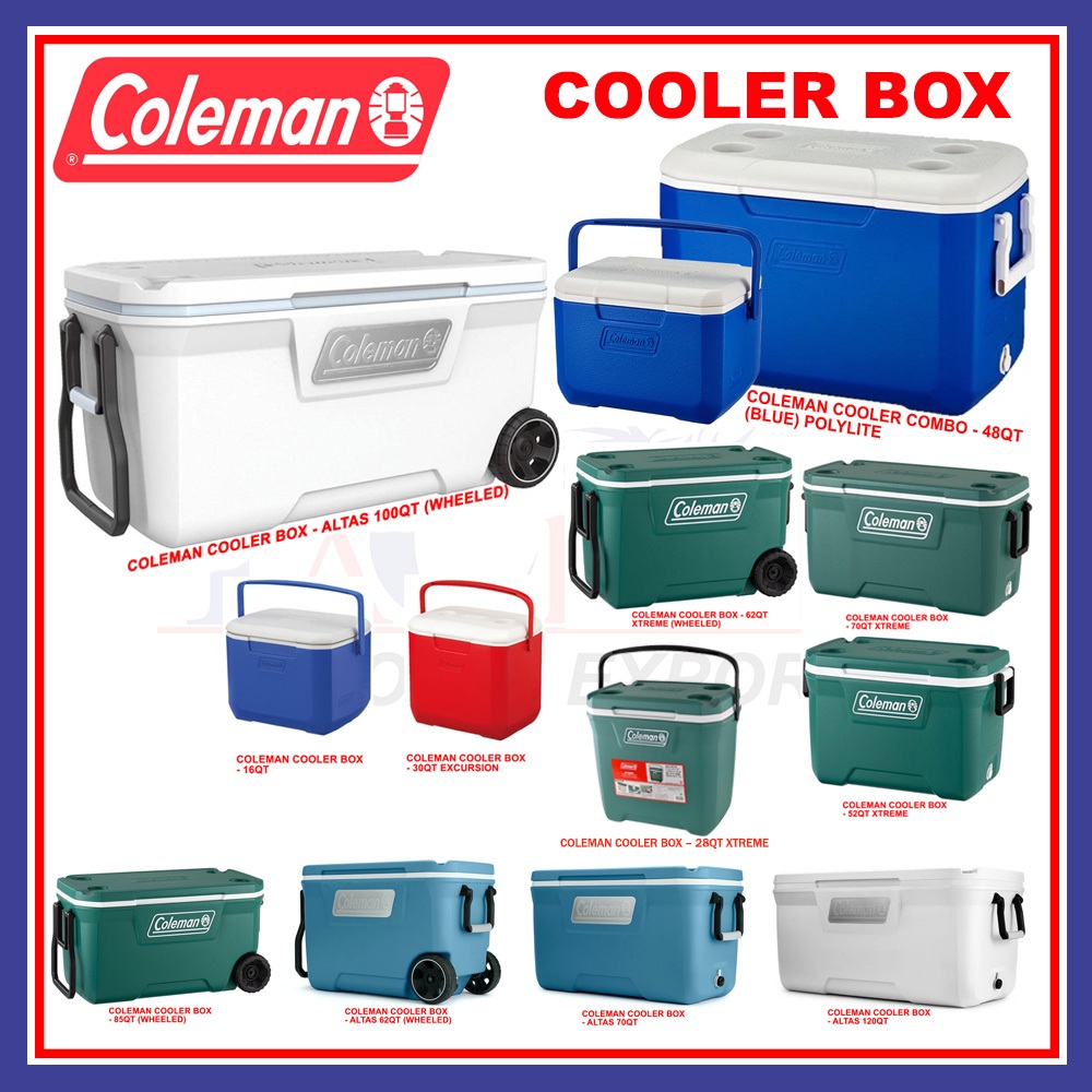 [26-28 LITRES] Coleman Cooler Box 28QT/26L Extreme 30QT/28L Tahan Sejuk ...
