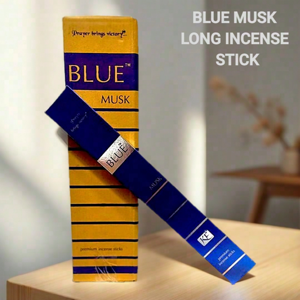 BLUE MUSK PREMIUM INCENSE LONG STICK ( Lighting For 2.30hrs to 3.00hrs ...