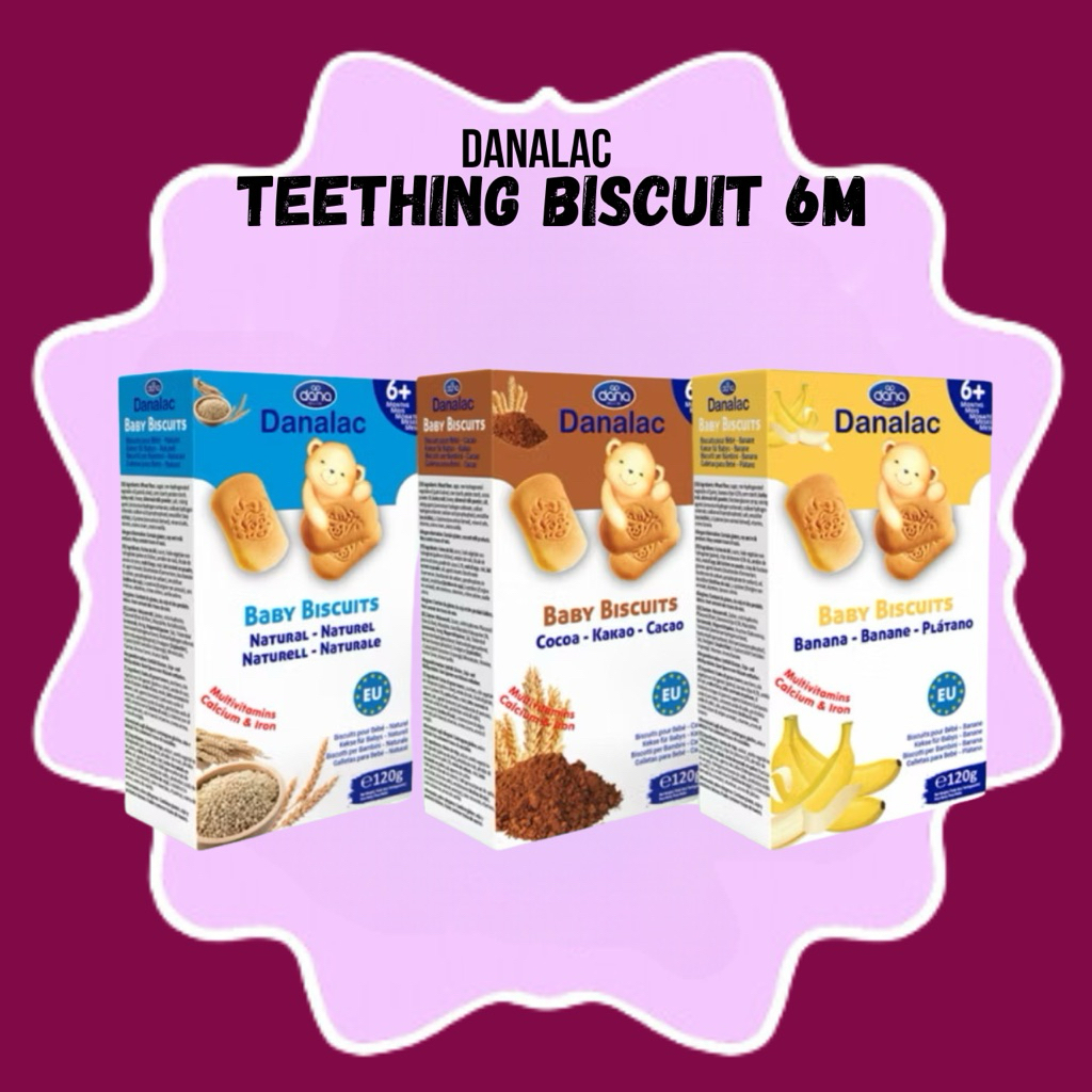 🔥READY STOCK JB🔥DANALAC BABYFOOD- Baby Teething Biscuit 6m Snacking ...