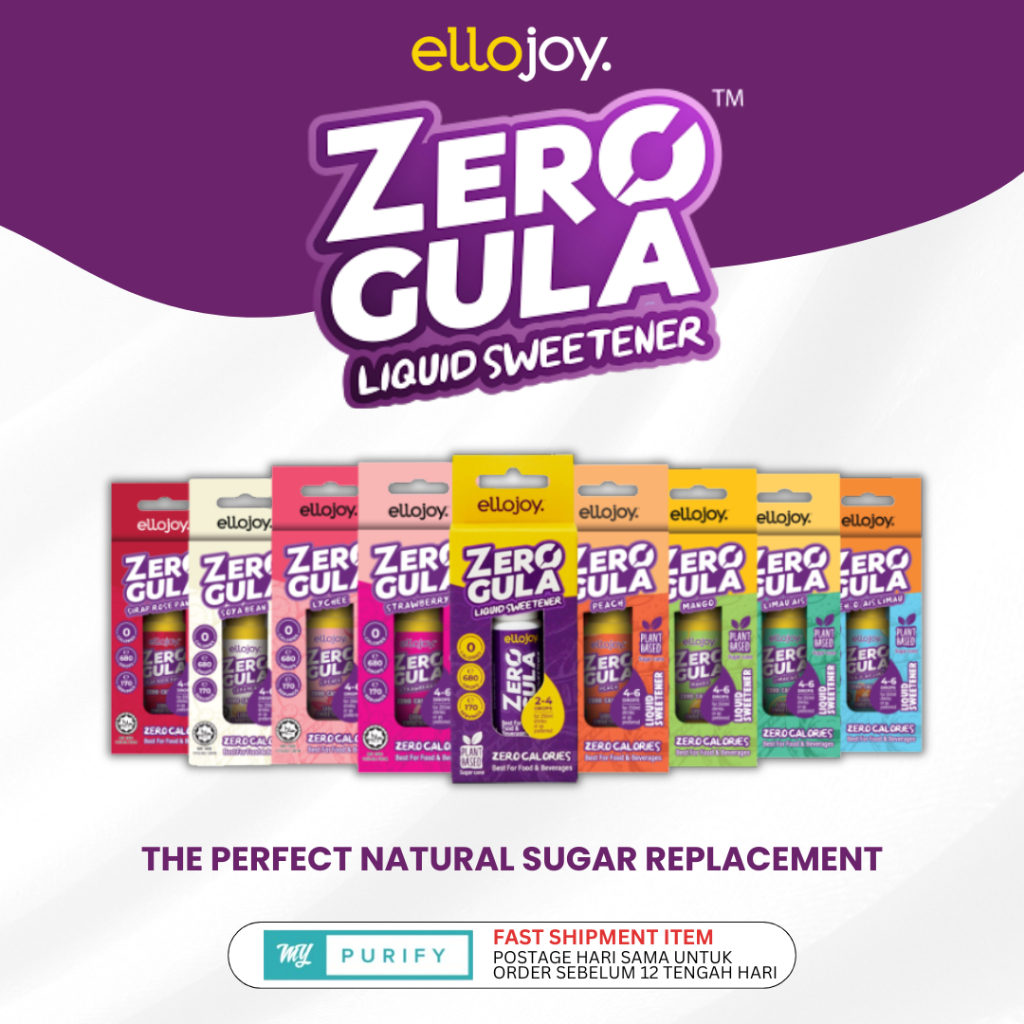 ELLOJOY ZERO GULA SUGAR MULTIPLE FLAVOR - PENGGANTI GULA PUTIH 17ml | Shopee Malaysia