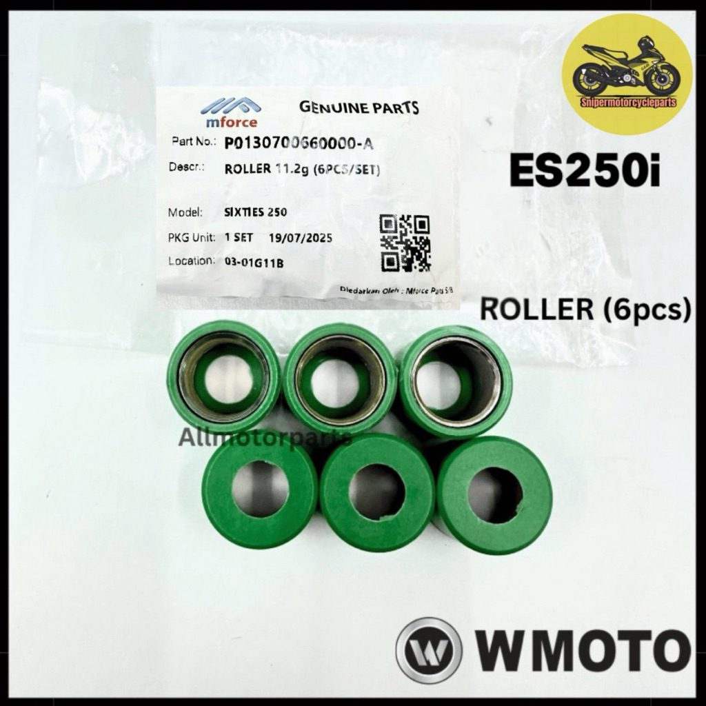 [100% ORI] WMOTO ES250 ES250i ES CLUTCH ROLLER WHEEL ROLLER BUSH 1SET ...