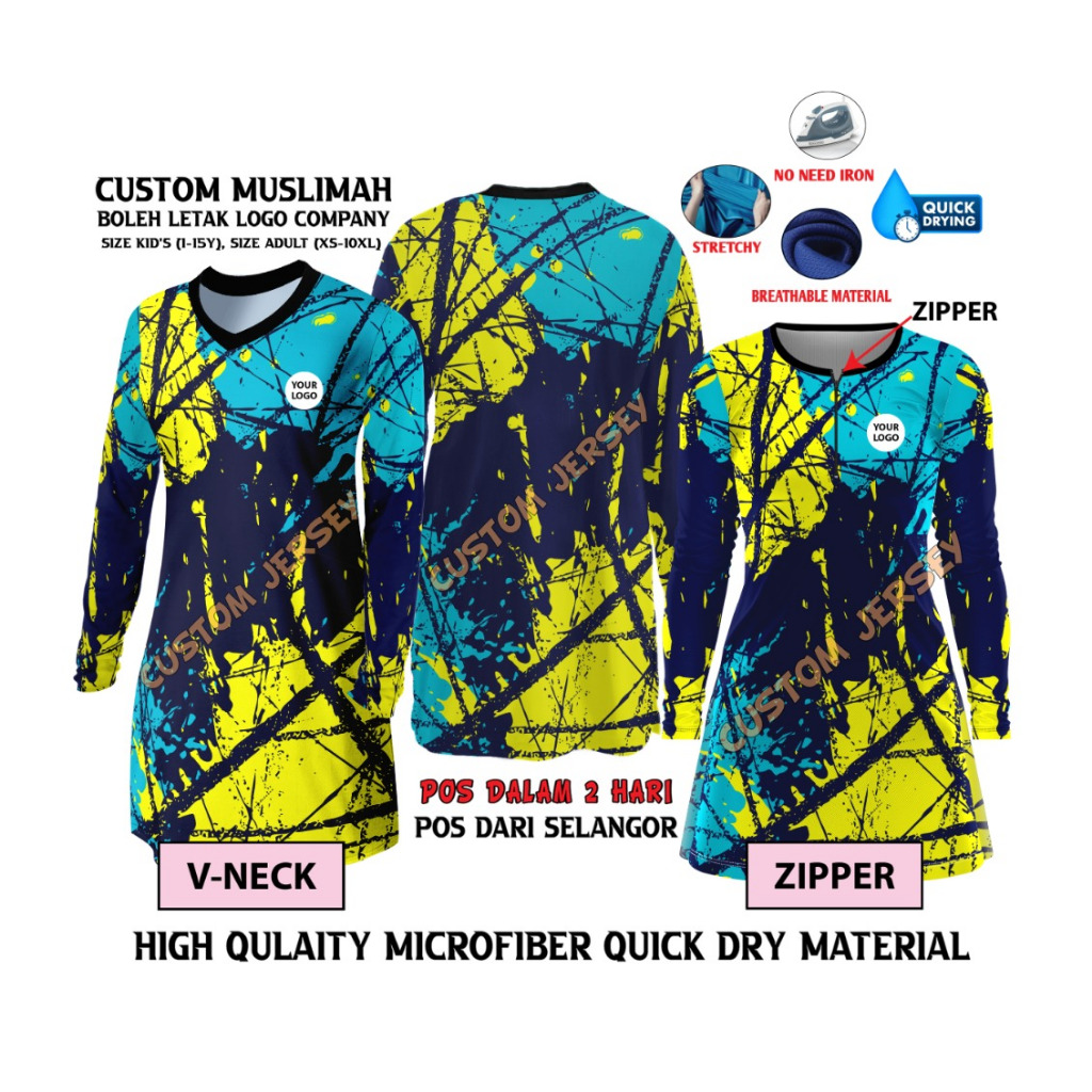 Design 4 | Baju Muslimah Latest 2025 Kain Microfiber Berkualiti ...