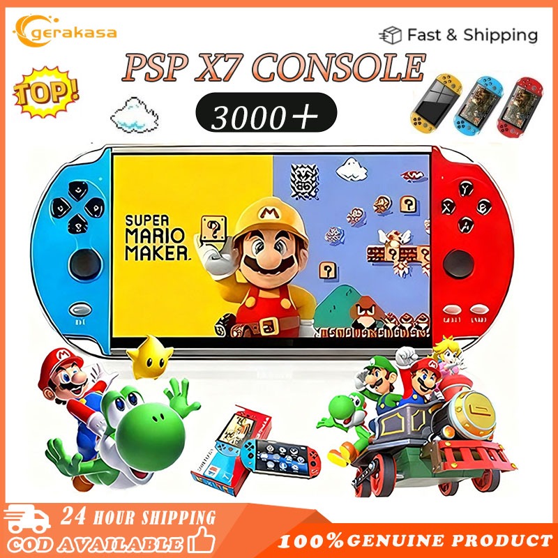 X7 Handheld Game Console - 4.3Inch Multi-Screen Device - NES Compatible ...