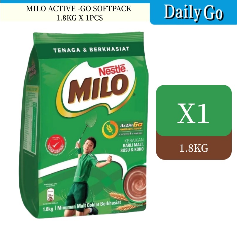 MILO ACTIVE -GO SOFTPACK1.8KG-X1 | Shopee Malaysia