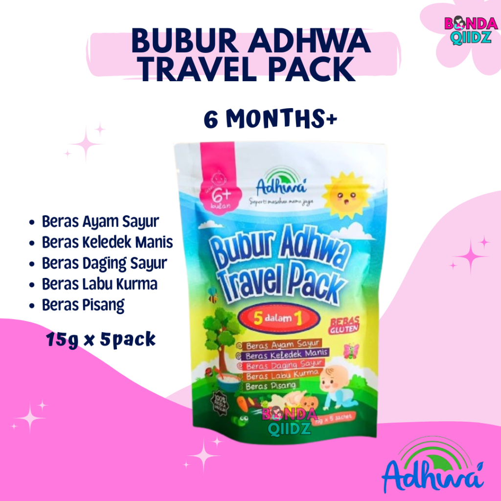 BUBUR ADHWA TRAVEL PACK | BUBUR BABY | MAKANAN BABY ADHWA BABY FOOD ...