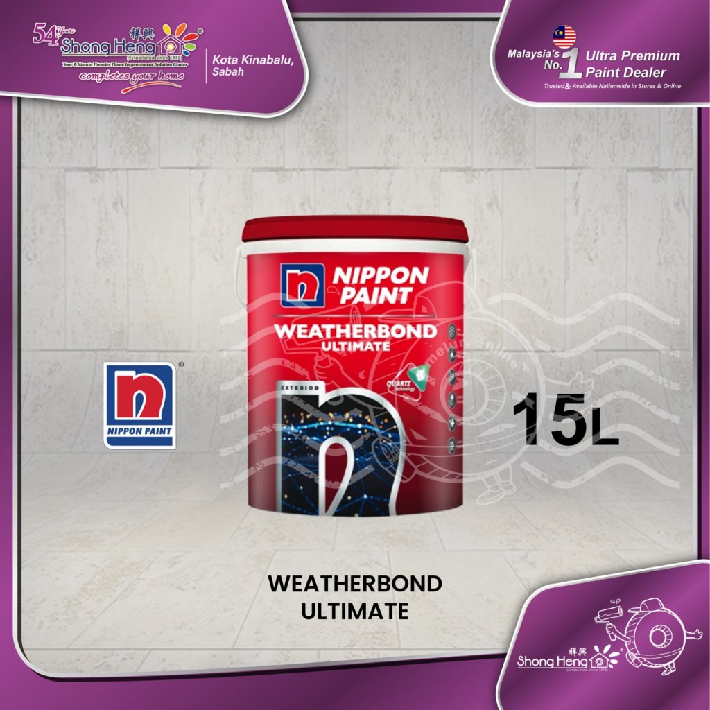 15L NIPPON WEATHERBOND ULTIMATE 15YRS PROTECTION EXTERIOR PAINT - CAT ...