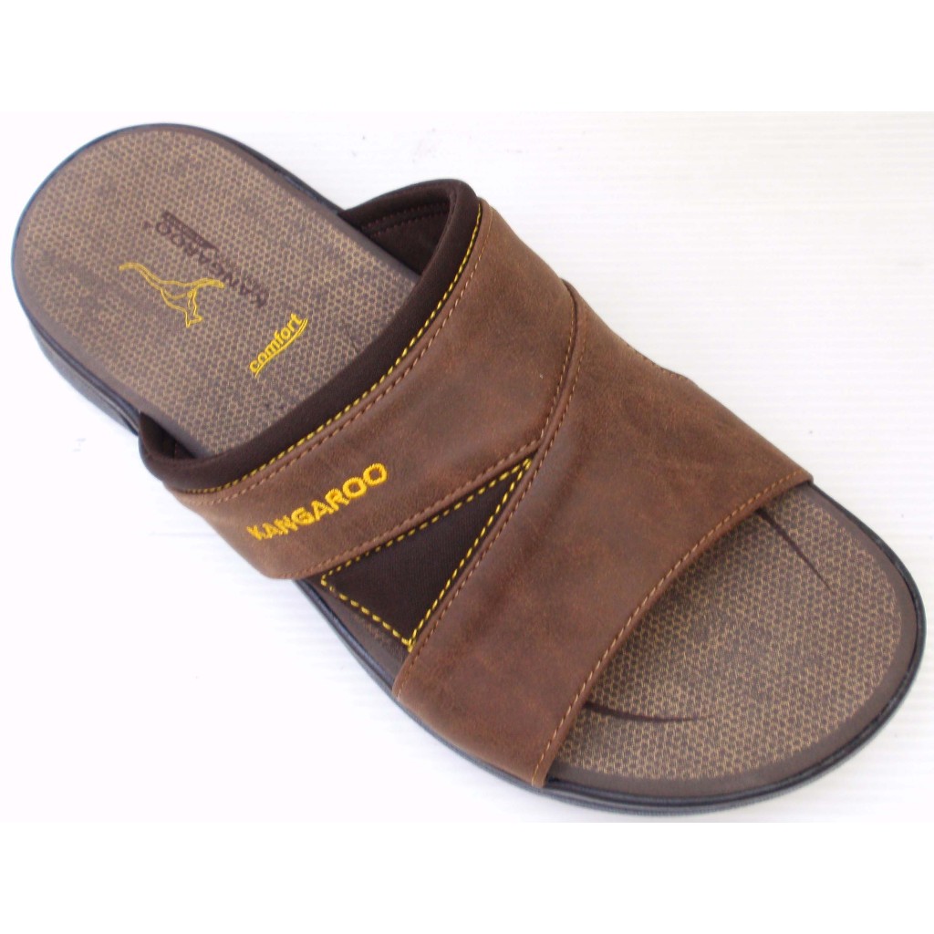 Kangaroo PVC Sandal -No.3928 (Brown) | Shopee Malaysia
