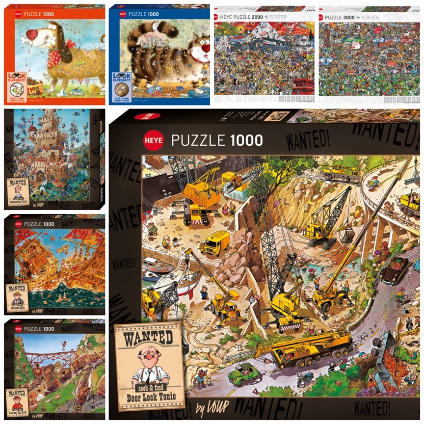 HEYE JIGSAW PUZZLE CARTOON 1000/2000/3000 ASSORTED [PRE-ORDER] | Shopee ...