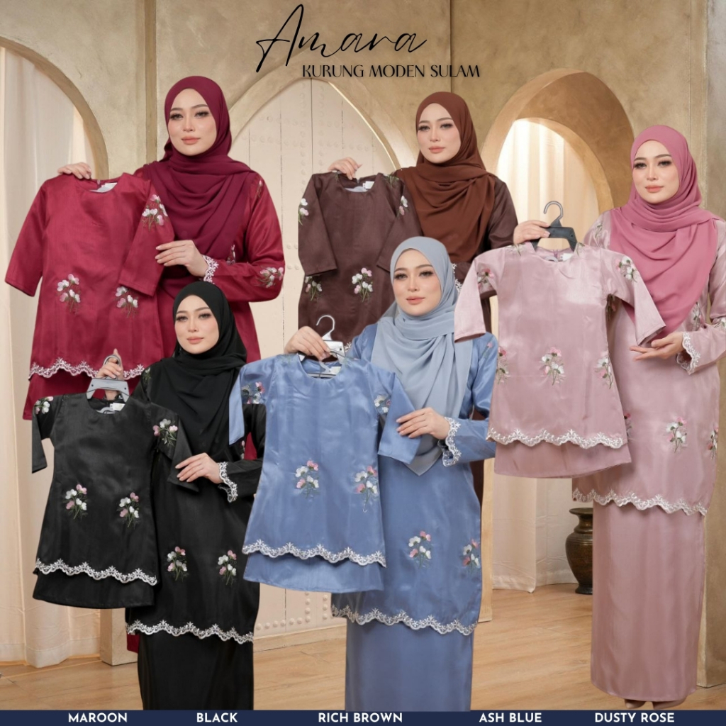 [RAYA EDITION] AMARA KURUNG MODEN SULAM SEDONDON | Shopee Malaysia