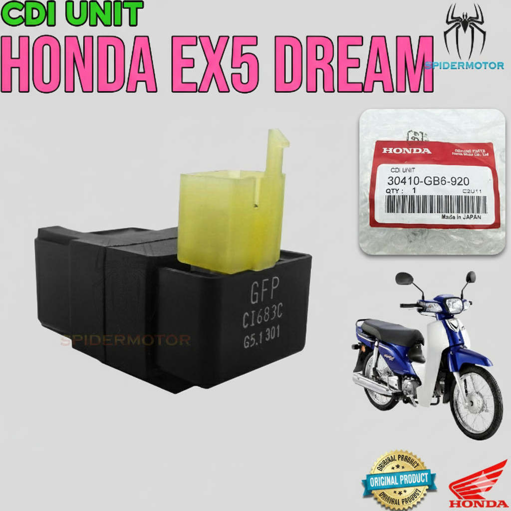 100% Original Honda Cdi Unit Honda EX5 Hp / EX5 Dream / EX5 Hi Power ...