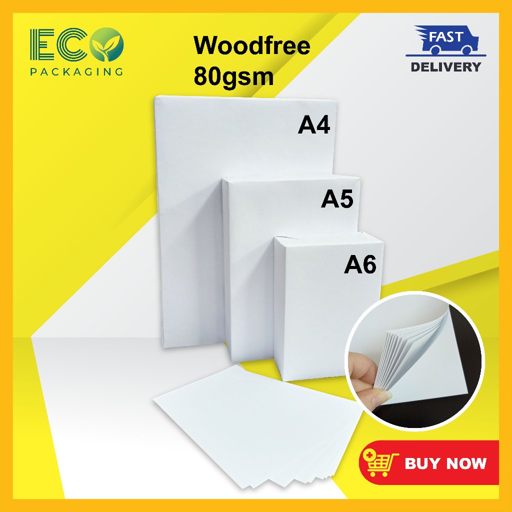 A6 Paper/80gsm (105 mm x 148 mm) White Paper/Consignment Notes/Shipping ...