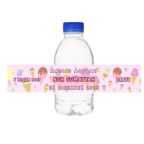 Custom Sticker mineral water | Party Theme Mineral Water Bottle Label ...
