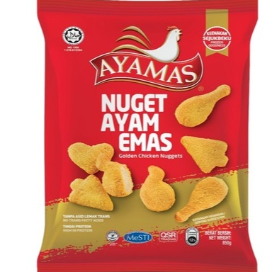 Ayamas Nuget Ayam Emas, Crispy Golden Chicken Nuggets 850g | Shopee ...