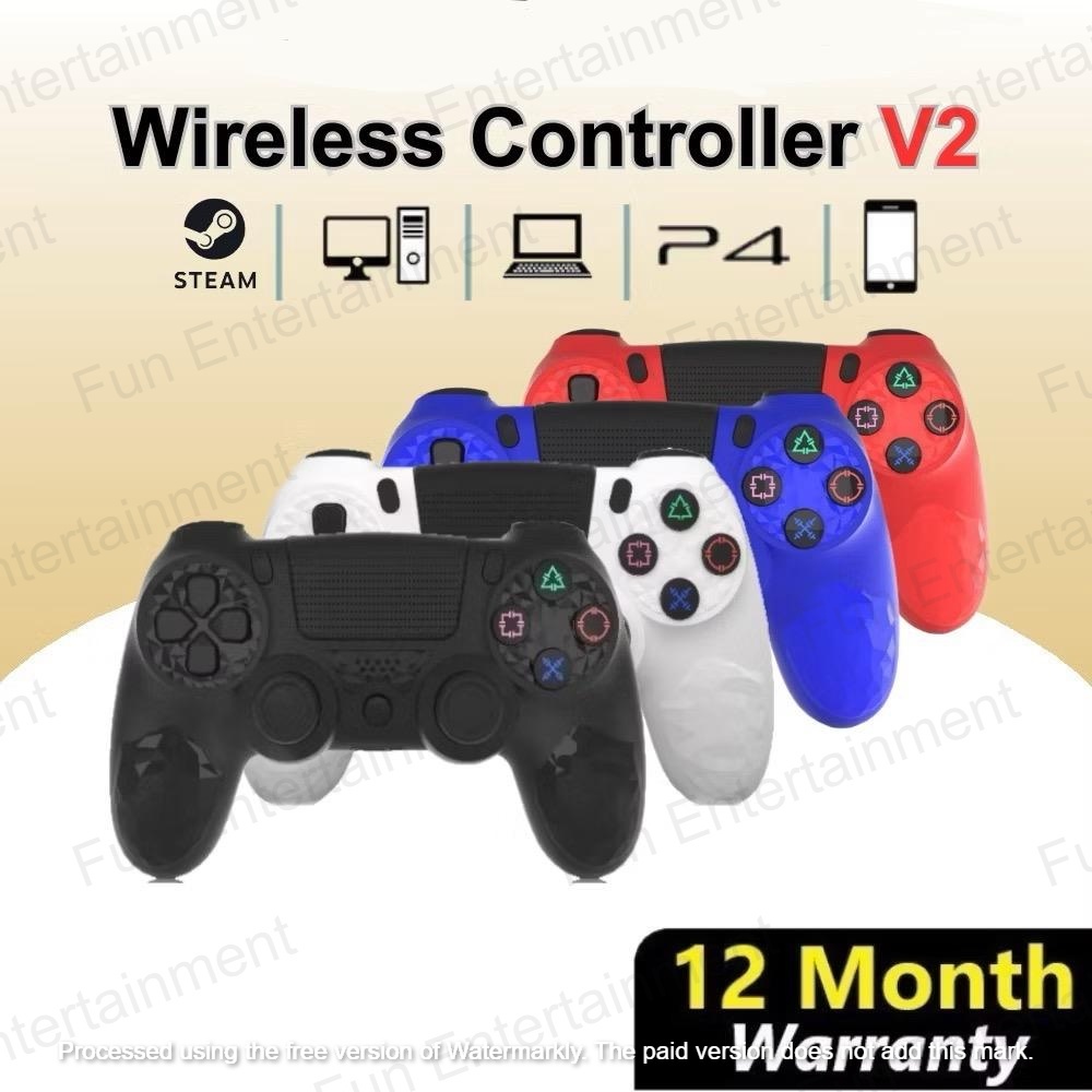 Pc Wireless Bluetooth Game Controller Joystick For Pc Ps4 Dualshock 4 ...