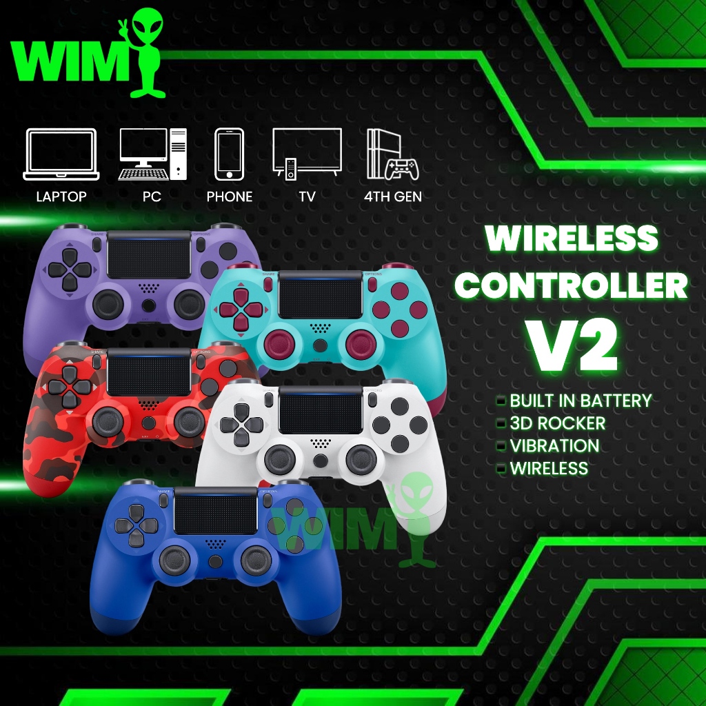 V2 Bluetooth Wireless Gaming Controller For PLAY-S4 Android Smartphone ...