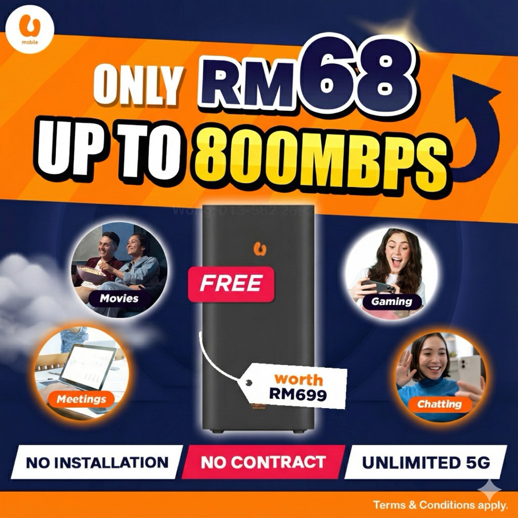 UHome 5G Router UMobile Wifi Unlimited Data 5G WiFi Router | Ready ...