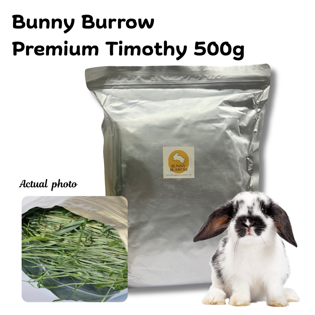 Premium Timothy Hay 500g | Soft Leafy & Tender Stem | Picky Eater ...