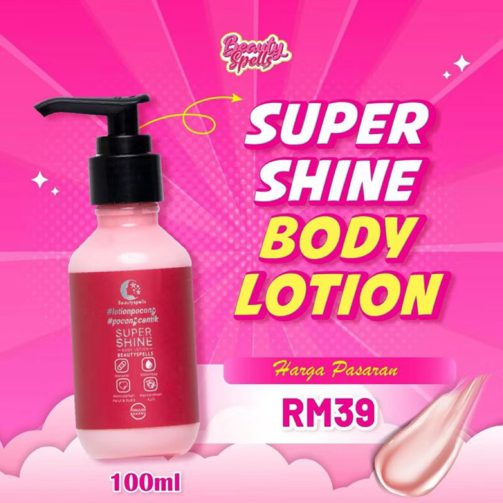 SUPER SHINE BODY LOTION 100ML [𝐬𝐢𝐳𝐞 𝐩𝐞𝐫𝐜𝐮𝐛𝐚𝐚𝐧 & 𝐬𝐢𝐳𝐞 𝐭𝐫𝐚𝐯𝐞𝐥] | Shopee ...