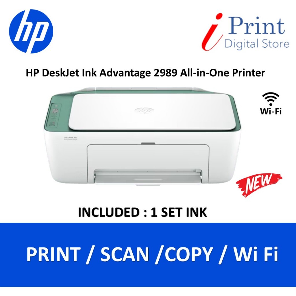 HP DeskJet 2988 Blue, 2989 Green, Printer Print/Scan/Copy/Wireless ...