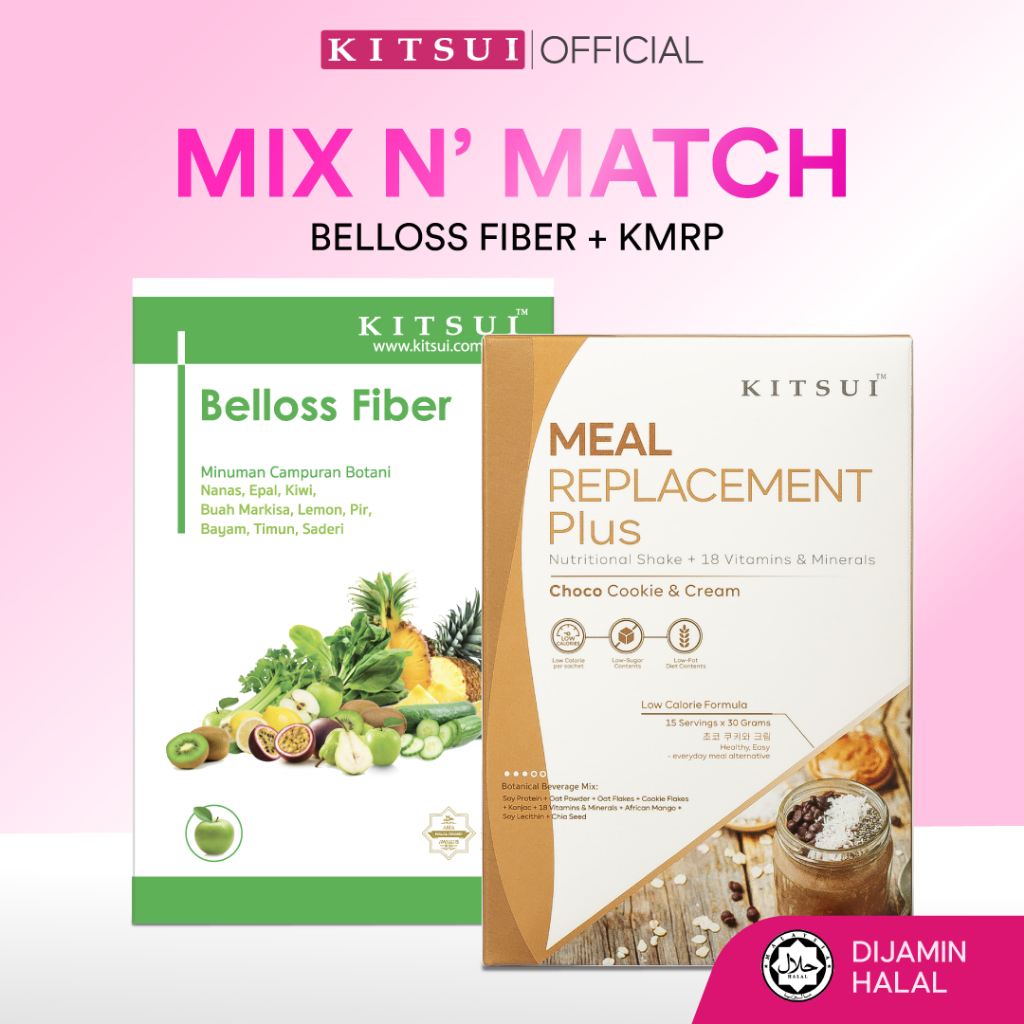 KITSUI [Mix n’ Match] KMRP Meal Replacement Plus 15's x 30g + KITSUI ...