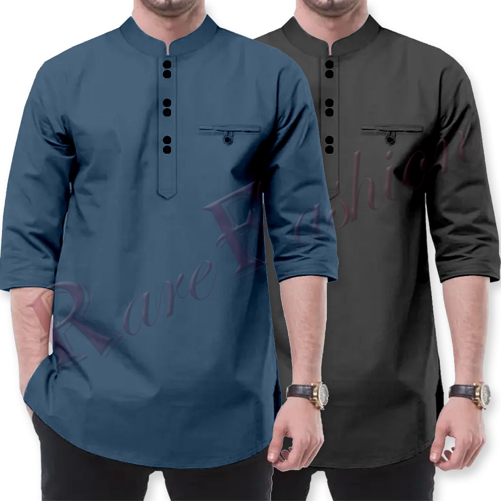 Kurta Raya Lelaki Premium Kurta Berkolar Kurta 6 Button Style Kurta ...