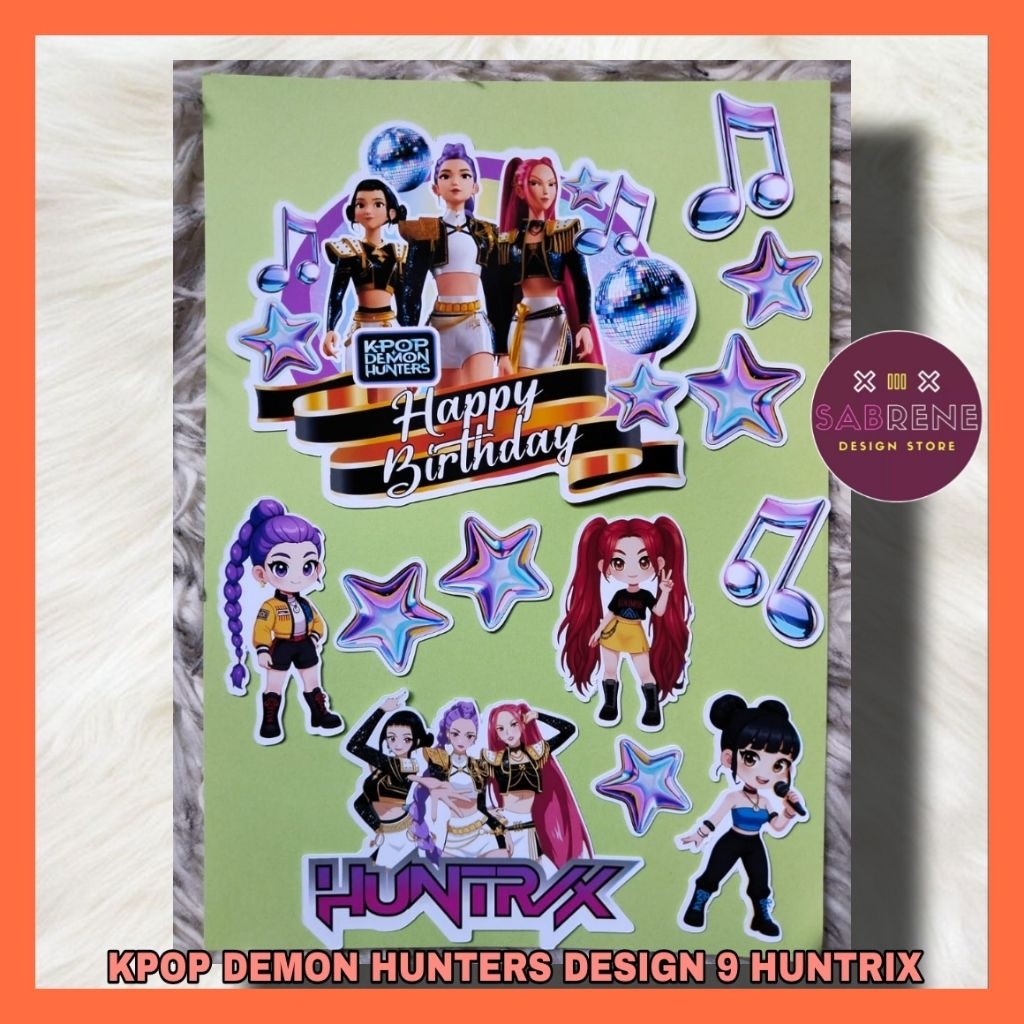 Cake Topper KPOP DEMON HUNTERS DESIGN 9 HUNTRIX | Shopee Malaysia