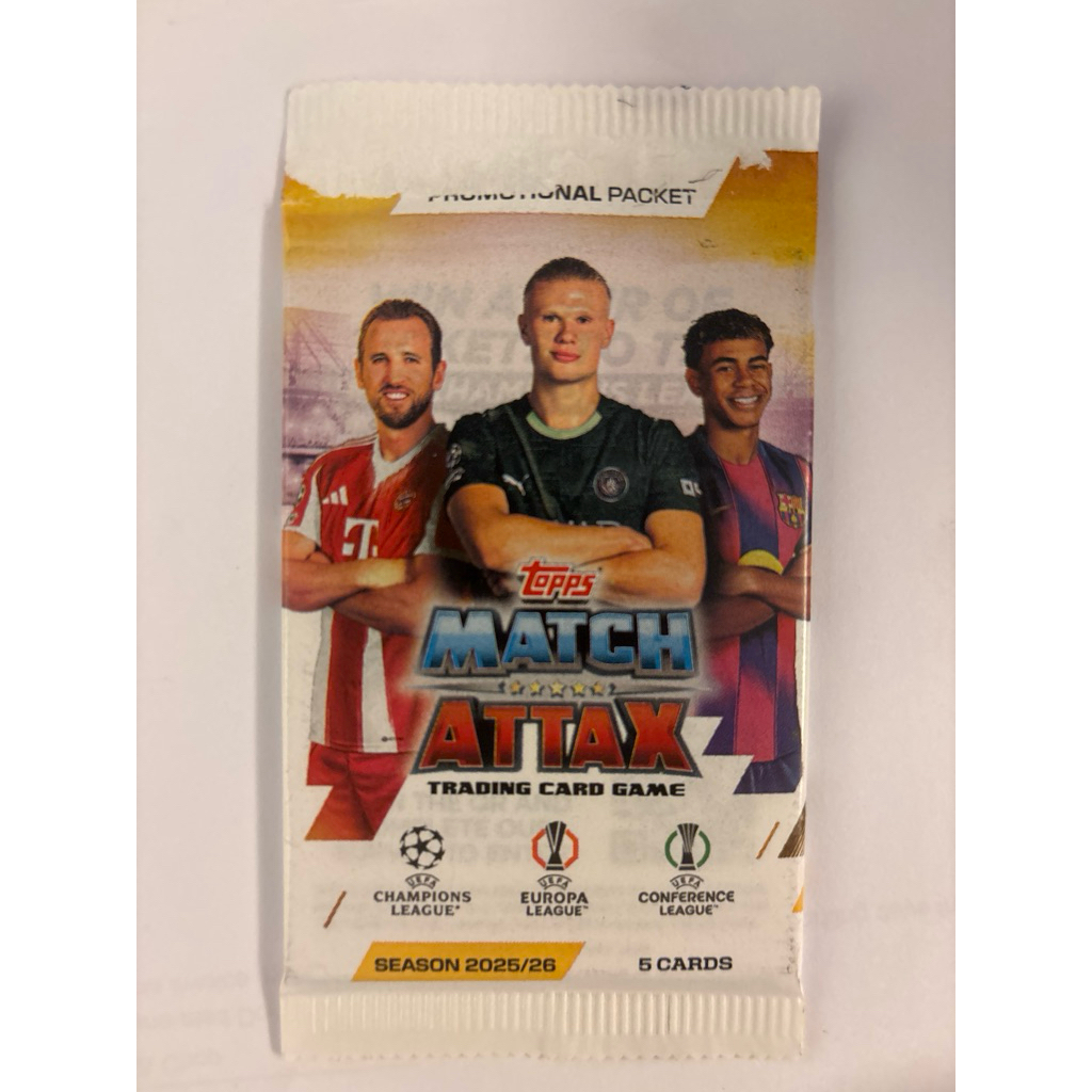 MATCH ATTAX FOOTBALL 5 CARDS PACK 2025/26 (WHILE STOCK LAST) | Shopee ...