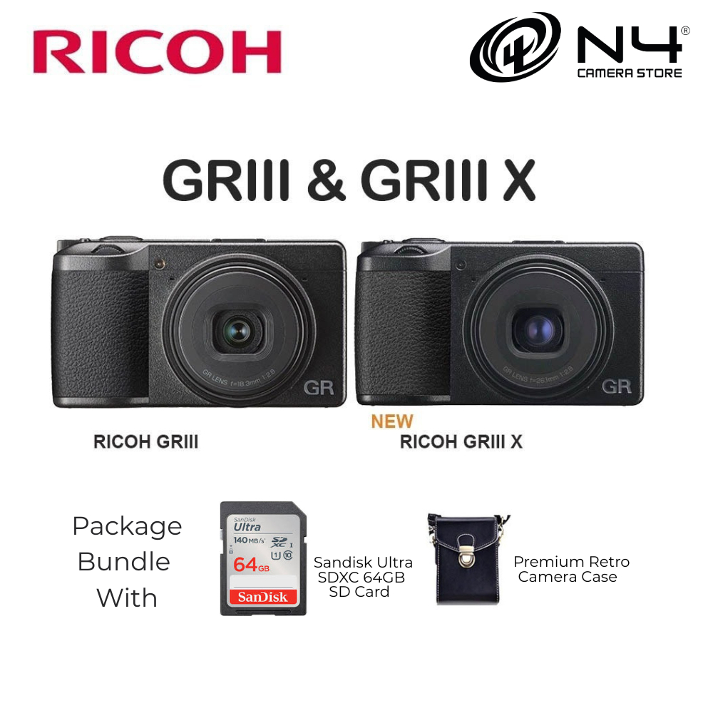 RICOH GR III / RICOH GR IIIX Digital Camera Free With Memory Card 64GB ...