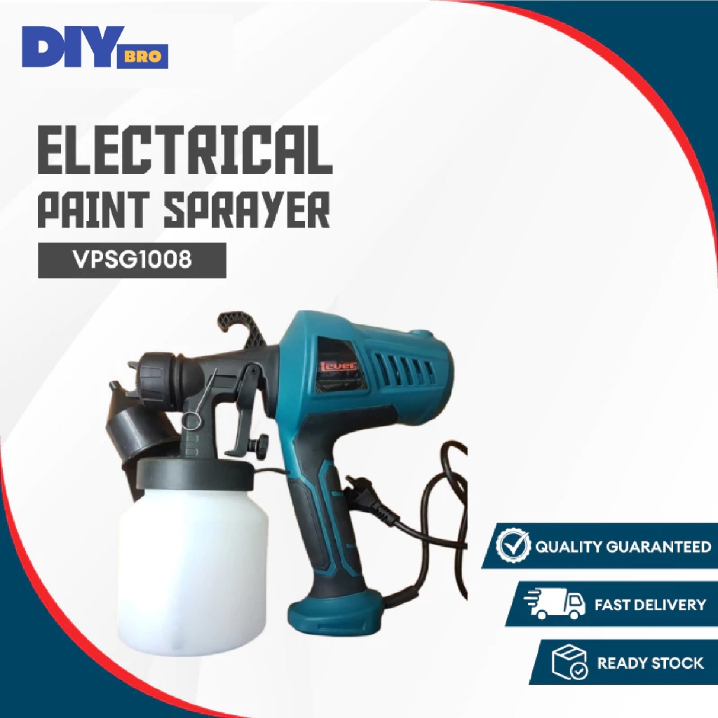 LEVER Electrical Paint Sprayer Paint Spray Gun Airbrush Penyembur Cat ...