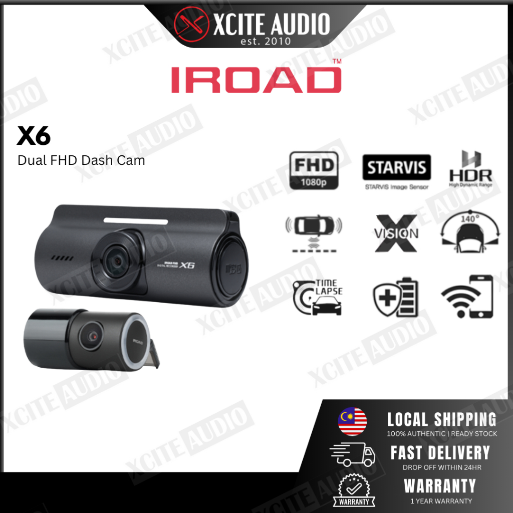 IROAD X6 DUAL-FHD DASH CAM | Shopee Malaysia