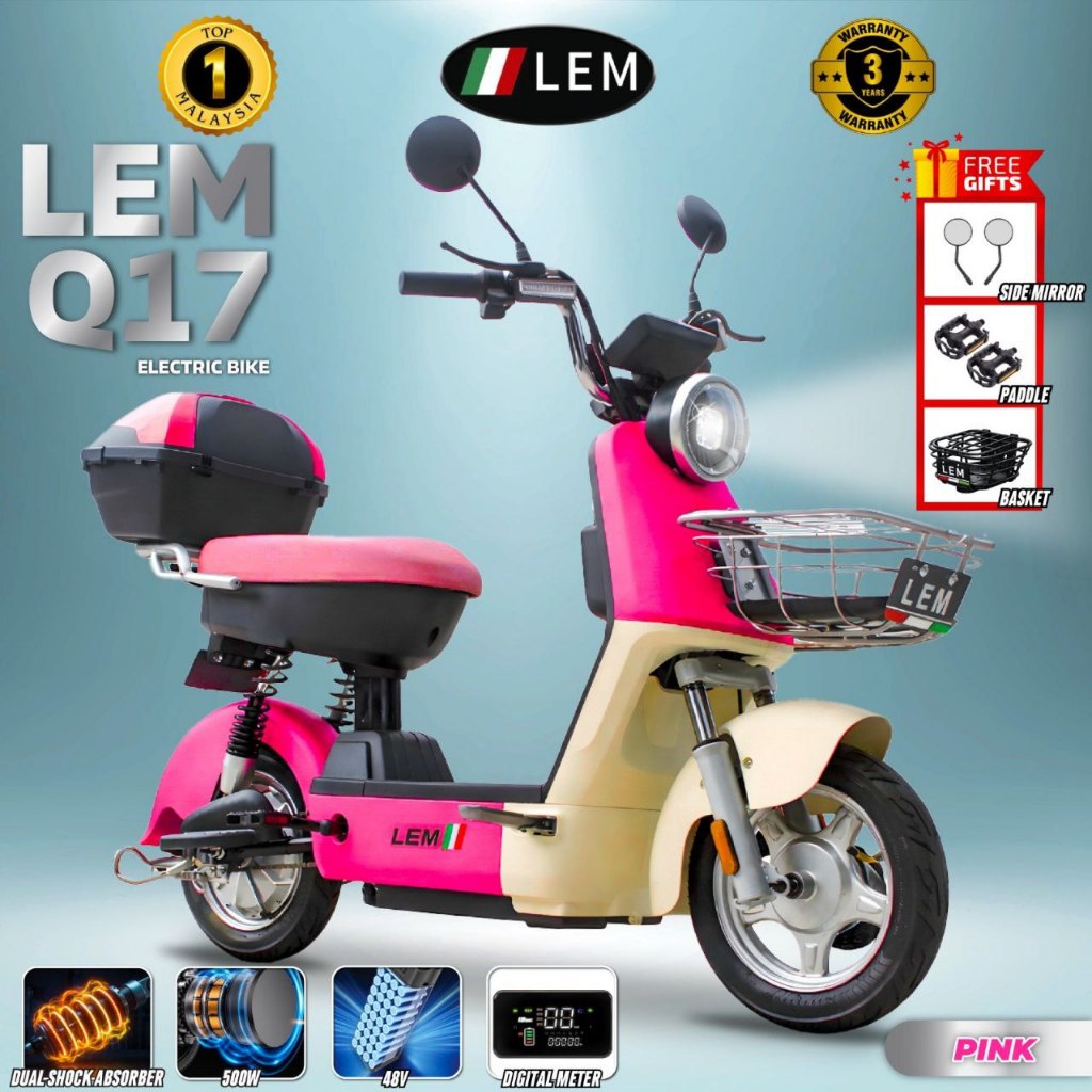 ★LEM★ 2026 NEW SCOOTER ELECTRIC E-Bike Elektrik Skuter Dewasa Q19│Q9 ...