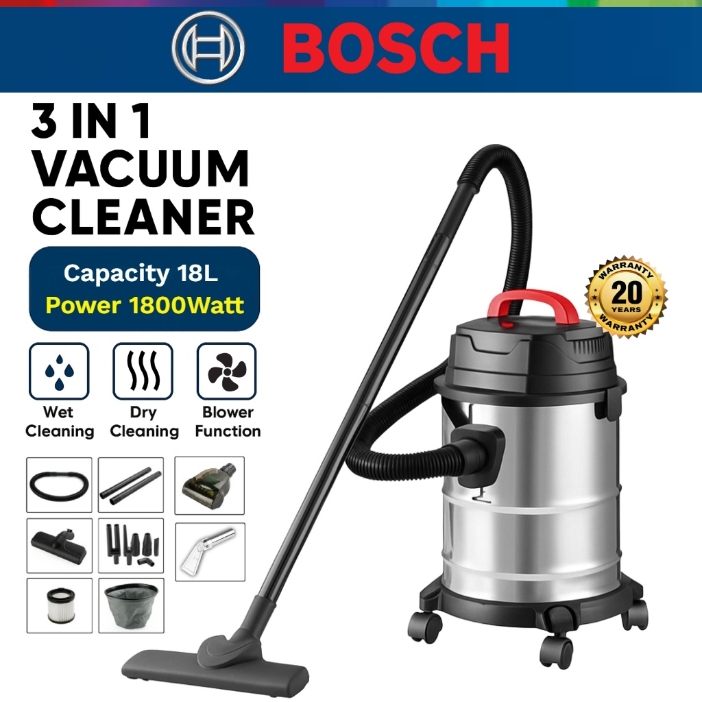 BOSCH Vacuum Cleaner Heavy Duty Wet & Dry Water Vacuum Blower ...