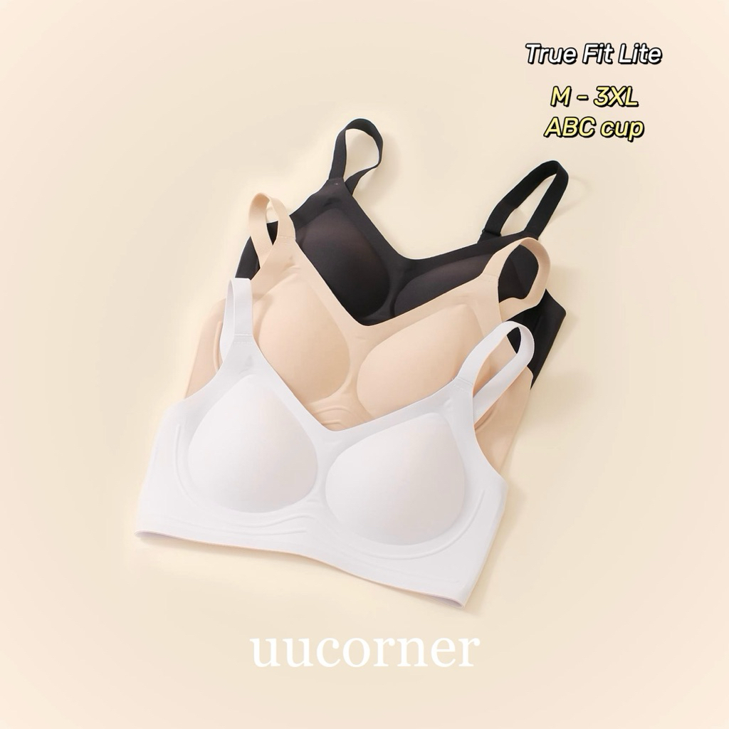[UUCORNER] True Fit Lite | M - 3XL ABC cup 0.8cm thin bra jelly stick ...