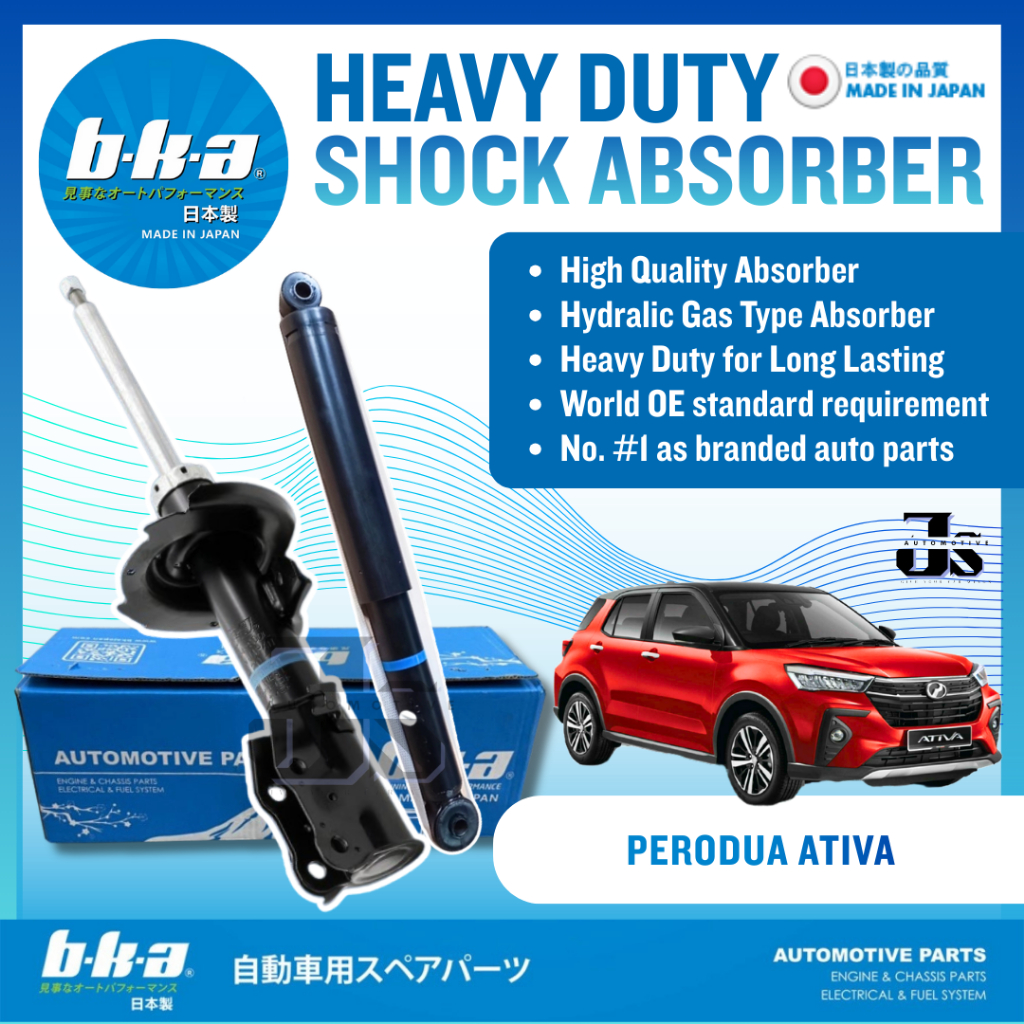 BKA JAPAN - PERODUA ATIVA Heavy Duty Shock Absorber [HYDRALIC GAS ...