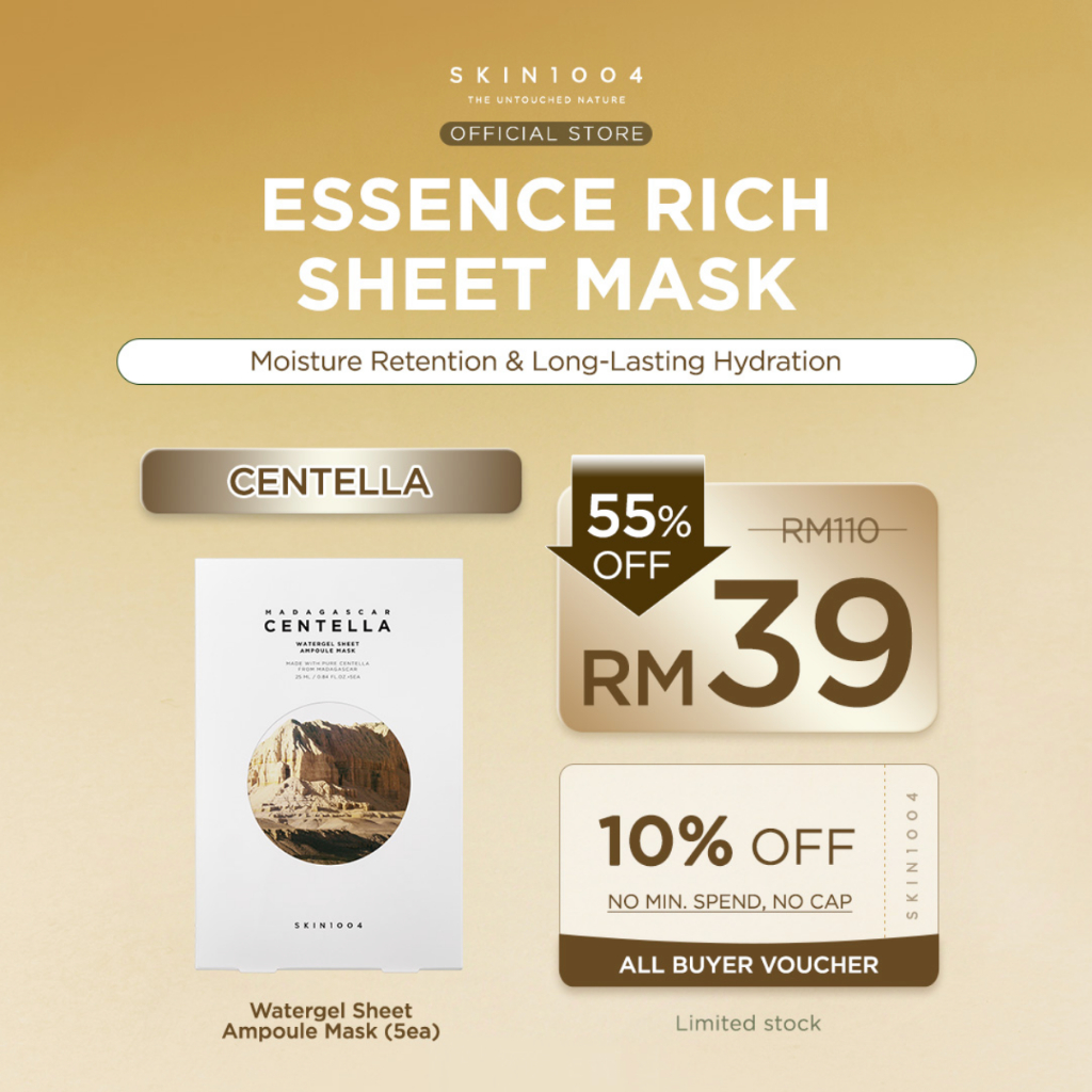 SKIN1004 Madagascar Centella Watergel Sheet Ampoule Mask (5ea) | Shopee ...