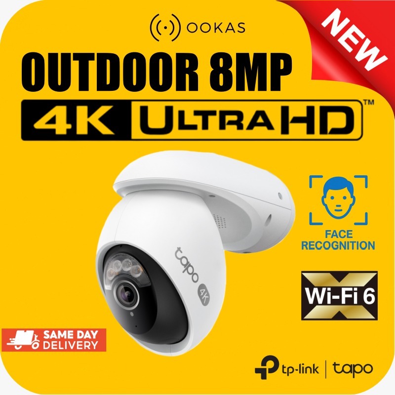 TP-Link Tapo C560WS 4K 8MP / TC43 3K 5MP Outdoor Security Camera Pan ...