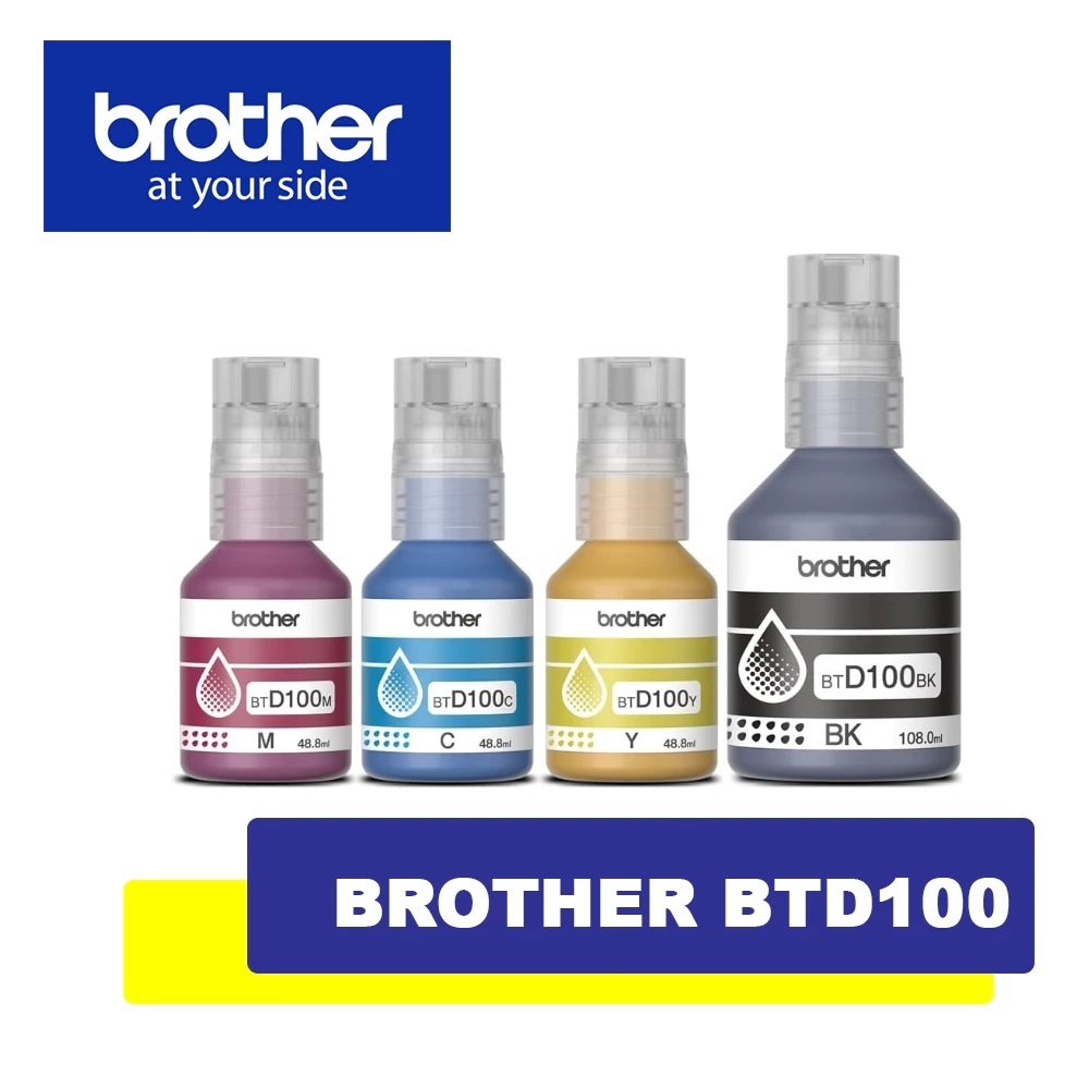 【𝐑𝐞𝐚𝐝𝐲 𝐒𝐭𝐨𝐜𝐤】 Brother Ink BTD100 Refill Ink for Printer T230 T430W ...
