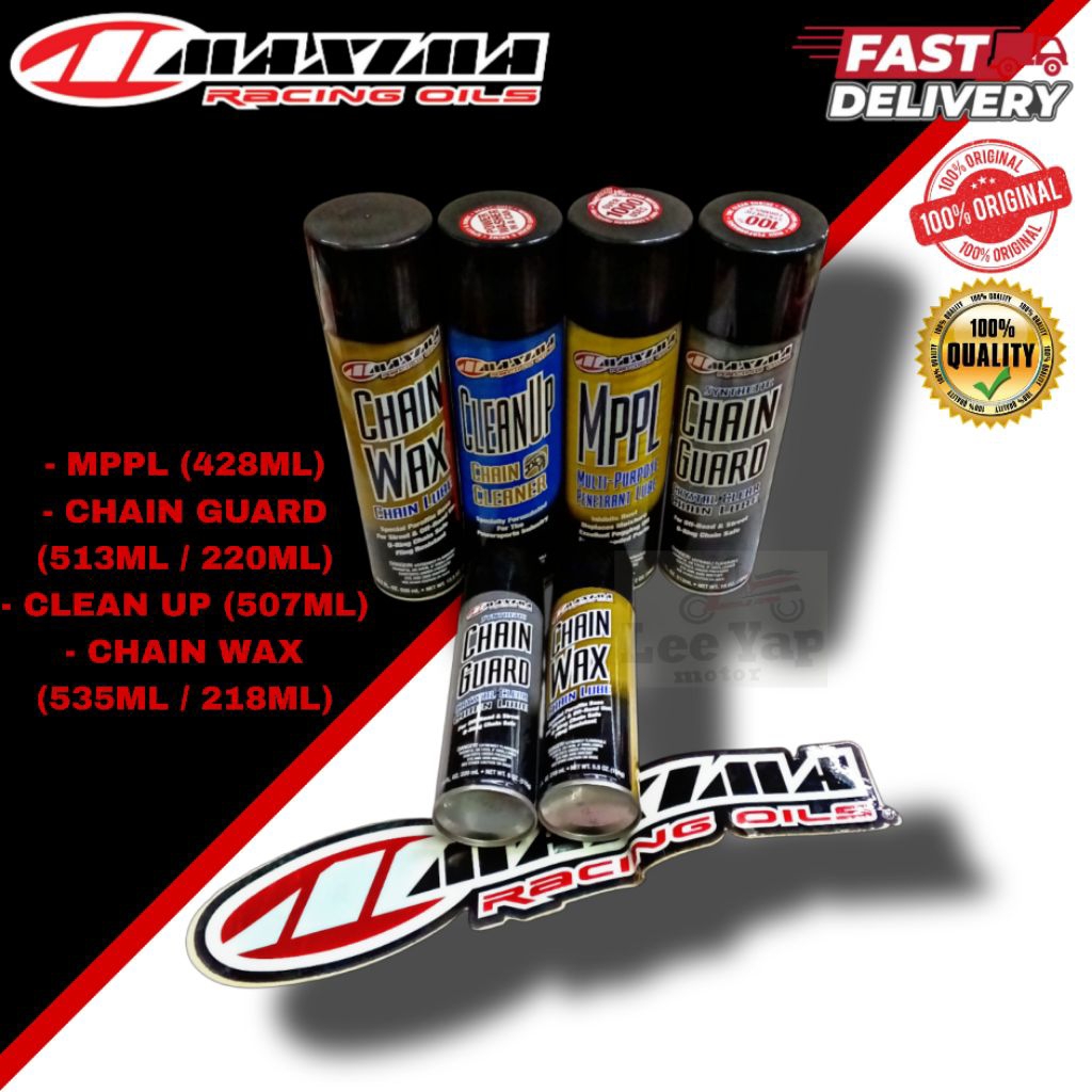 MAXIMA MPPL/CHAIN GUARD/CHAIN WAX/CLEANUP (428ML/513ML/507ML/535ML ...