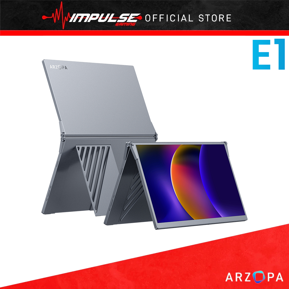 Arzopa E1 15.6" Dual-screen Portable Monitor - 1920 x 1080, IPS, 100% ...