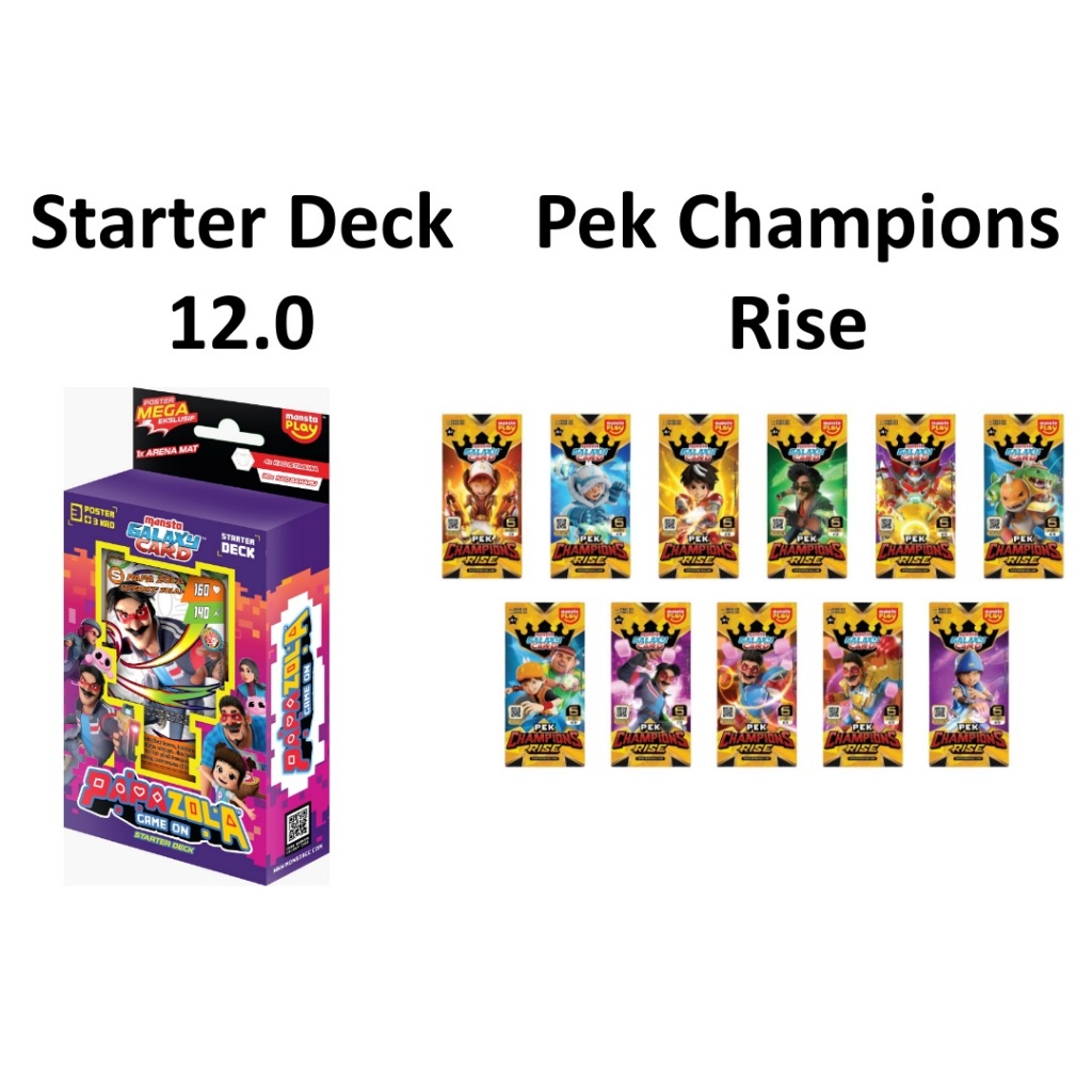 Boboiboy / Papazola Galaxy Game Card: Pek Champions Rise / Starter Deck ...