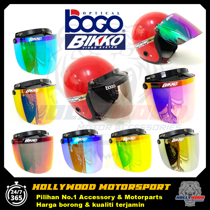 VISOR BOGO CLEAR TINTED VISOR BOGO DARK GREY VISOR BIKKO IRIDIUM VISOR ...