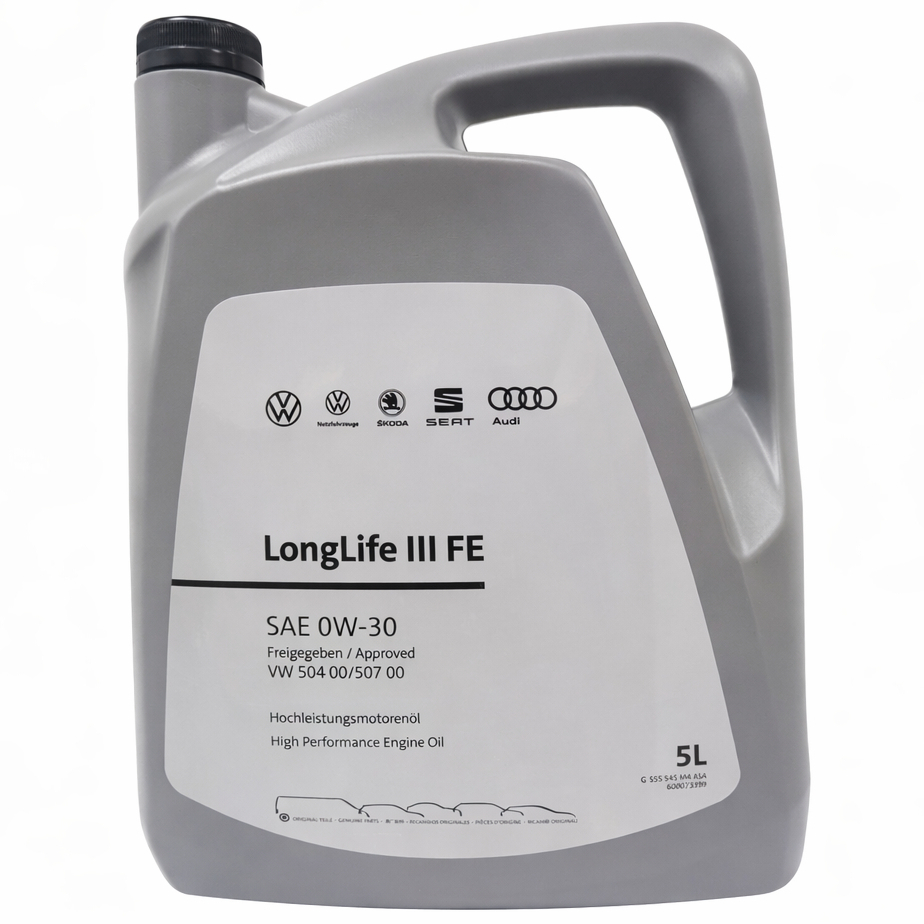 ENGINE OIL SAE 0W-30 OF 5 LITER - AUDI - VOLKSWAGEN - GS55545M4 ...