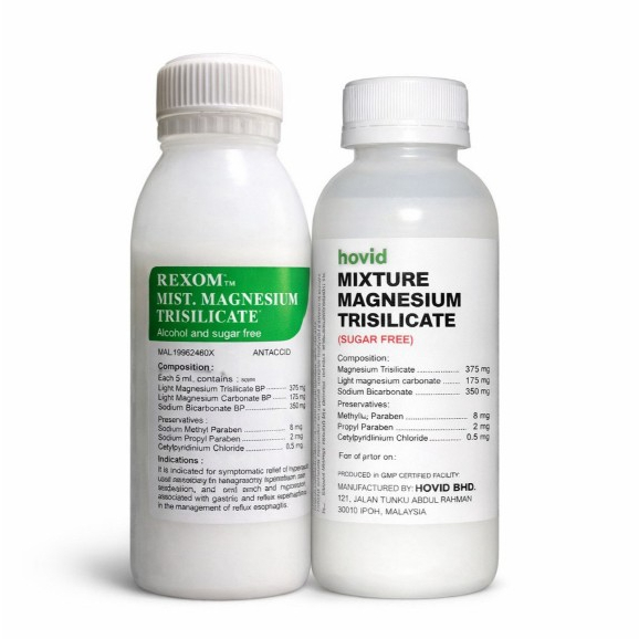Rexom / Hovid MMT Magnesium Trisilicate Syrup 120ml FOR GASTRIC GASTRIK ...
