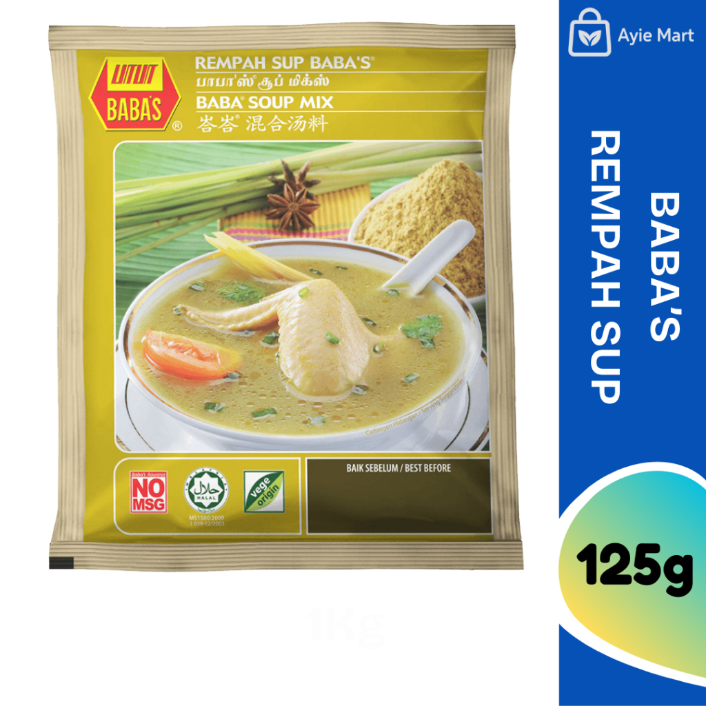 BABA's Soup Mix Powder 125g | Rempah Sup Halal | Shopee Malaysia
