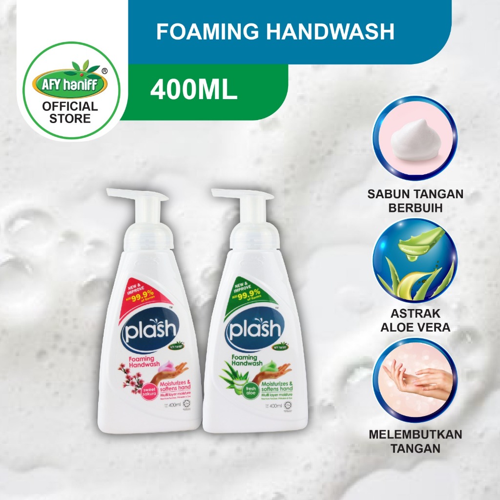 PLASH Hand Wash Sensitive Skin by Afy Haniff Anti Bacteria 200ml 400ml ...