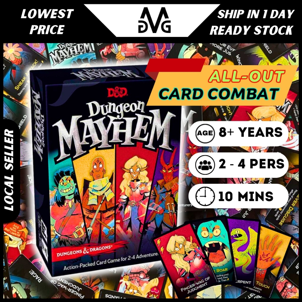 Dungeon Mayhem & Expansion Card Games English Version Board Game Board ...